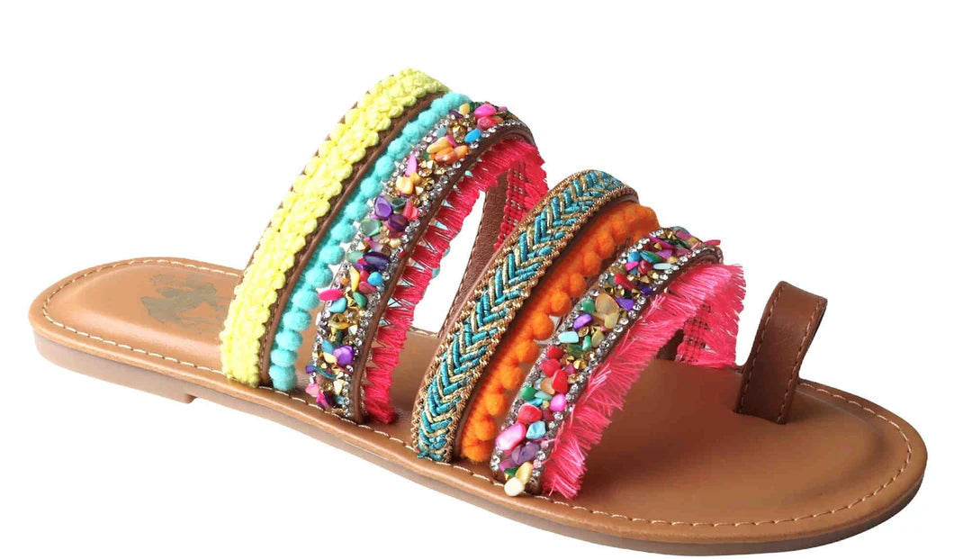 Camel Threads Sandal- Vibrant – Twisted Moon Boutique